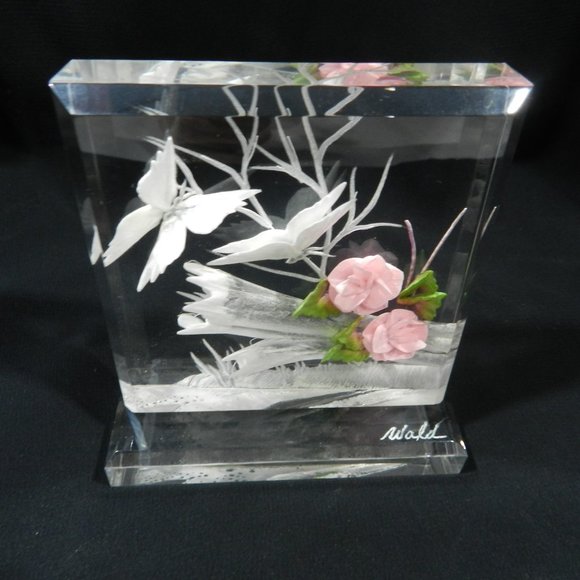 Wald | Accents | Wald Acrylic Lucite Hand Carved 3d Sculpture Of ...